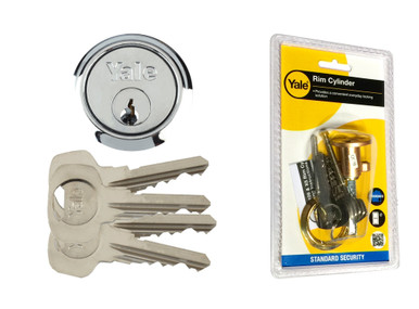 YALE CYLINDER CHROME X4 KEYS Pre Packed