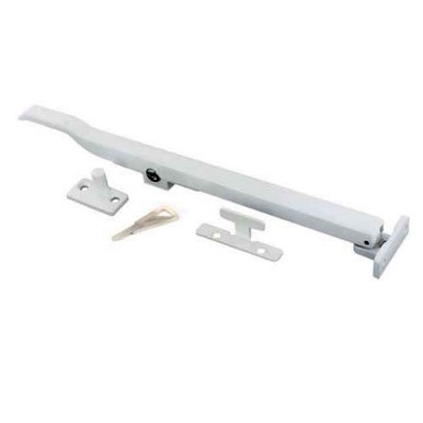 WHITE LOCKING CASEMENT STAY 250mm Pre Packed