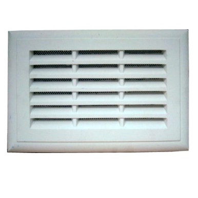 PLASTER LOUVRE VENT (F/SCRN) 300 X 300MM