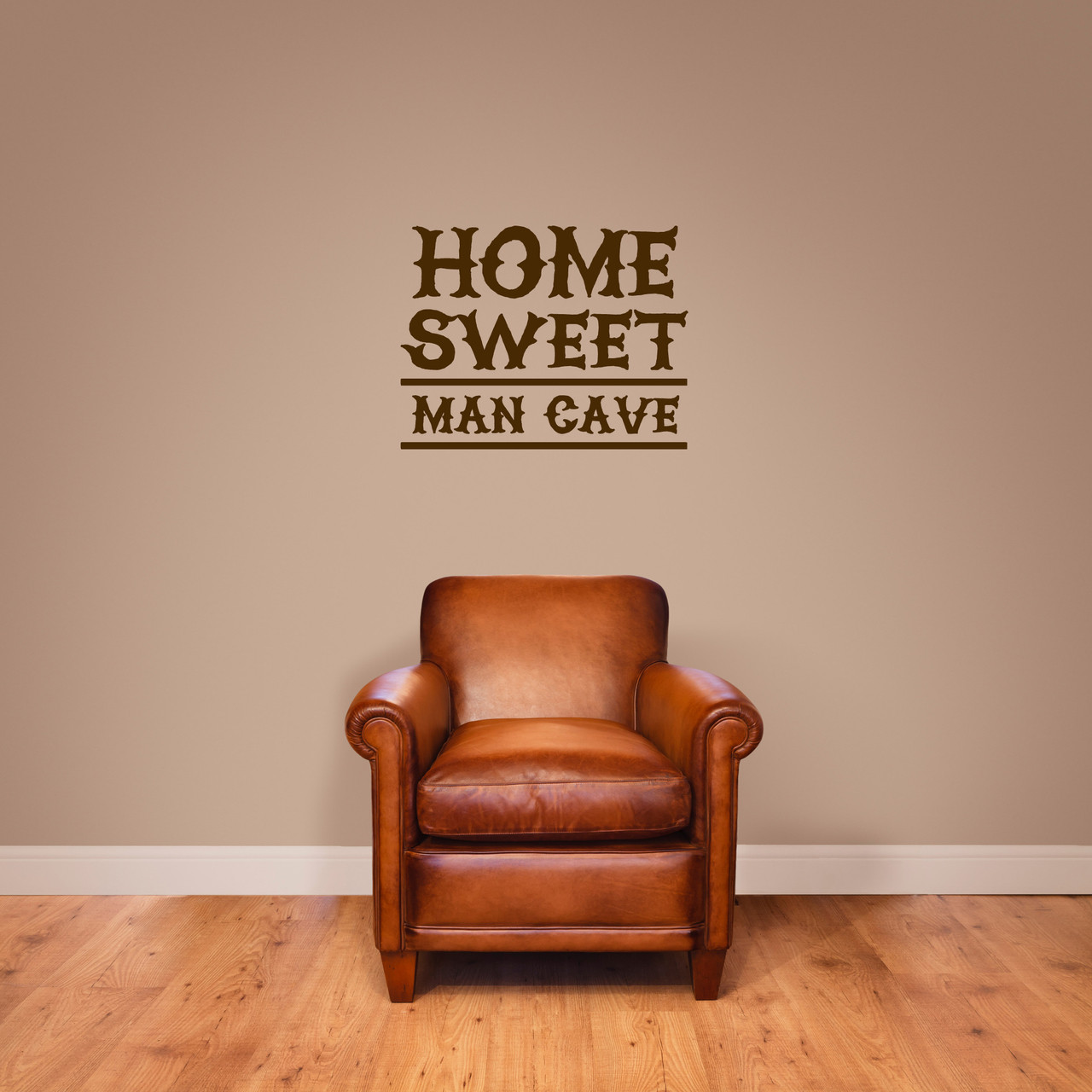 Sweet Man Caves Man Cave Metal Wall Sign (4 Sizes) | Humorous Wall Art