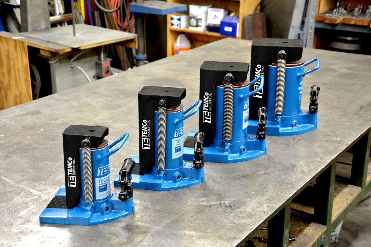 15 / 30 TON Hydraulic Machine Toe Jack Lift - TEMCo Industrial