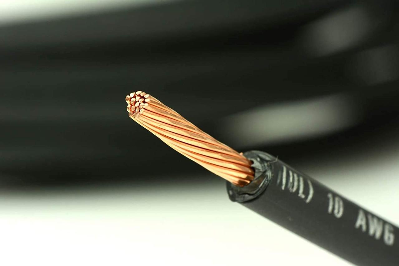 10 AWG Solar Panel Wire SW0004 - 100 ft - UL 4703 Power Cable Black ...