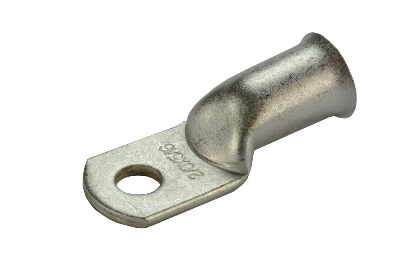 Tinned Copper Ring Terminal - 2/0 AWG, 5/16" Hole (10 Pack)