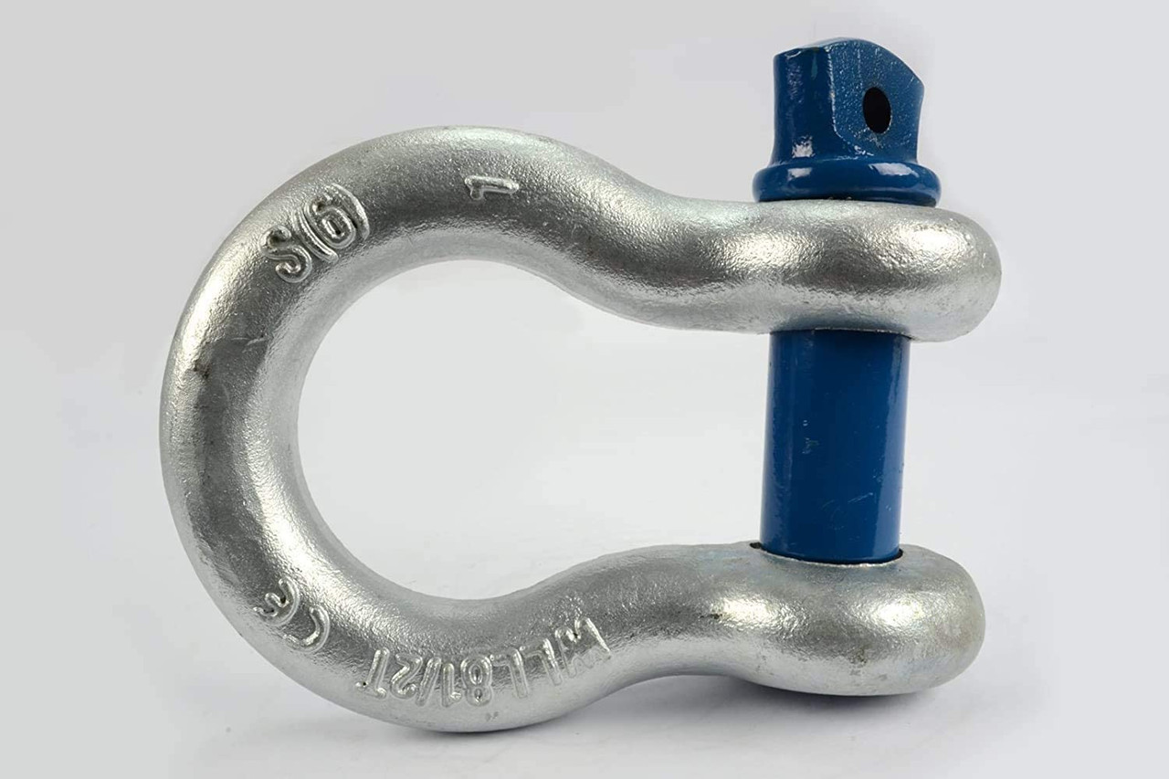 1" D Ring Bow Shackle Screw Pin Clevis 8.5 Ton - TEMCo Industrial