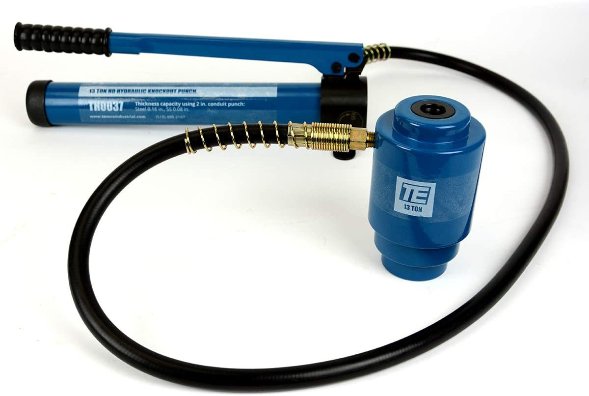 4 inch Hydraulic Knockout Punch - Electrical Conduit Hole Cutter Tool Set