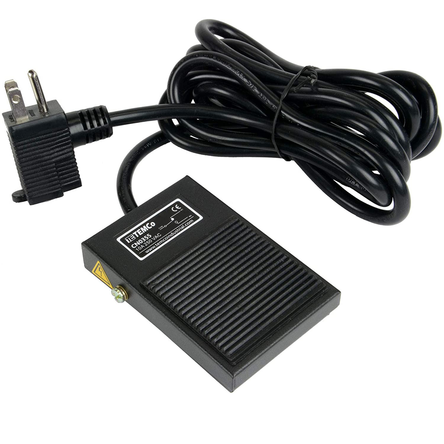 Foot Switch SPST NO Electric Power Pedal Momentary 10ft Plug CN0355