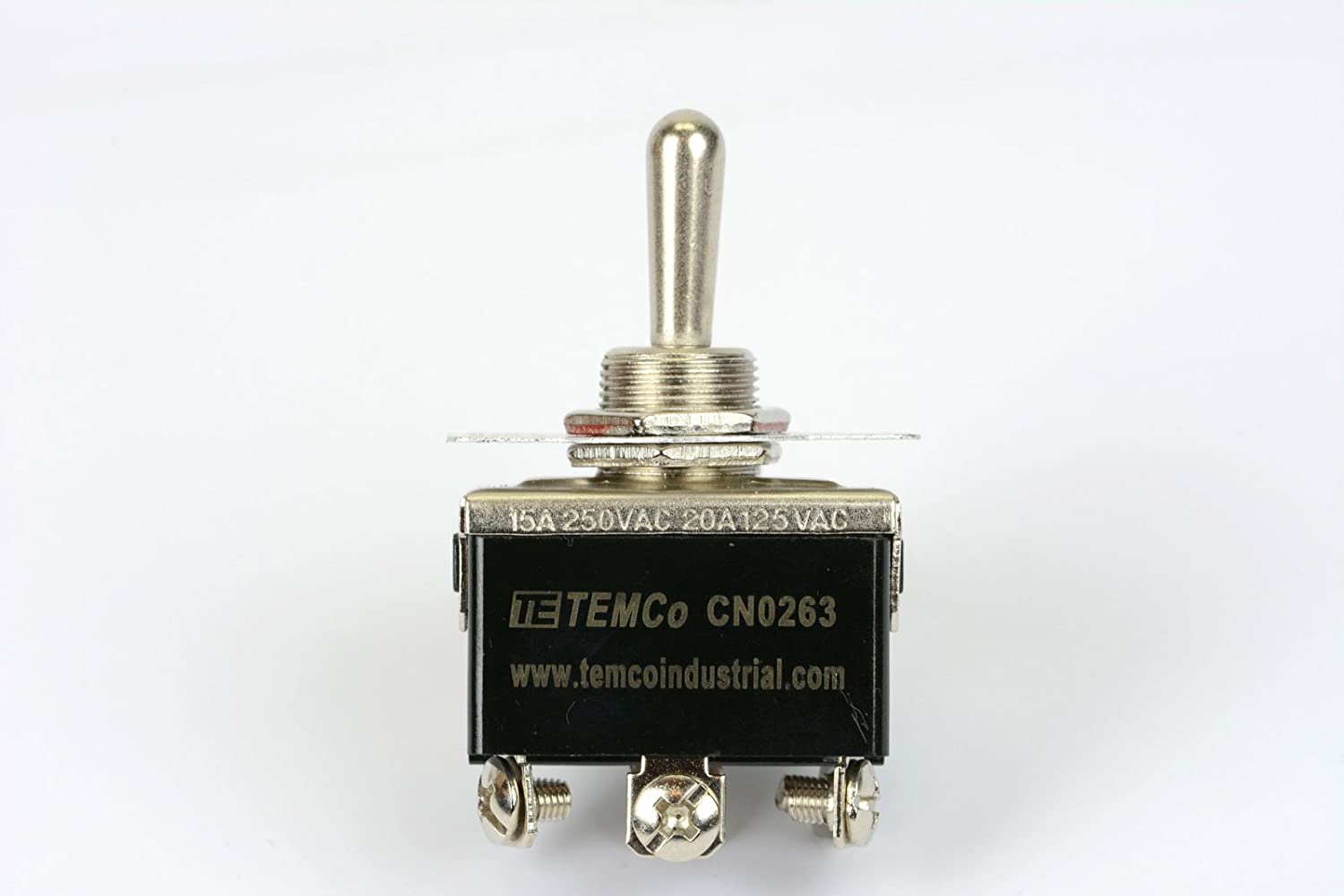 Heavy Duty 20A 125V ON-OFF-ON DPDT 6 Terminal Toggle Switch - TEMCo ...
