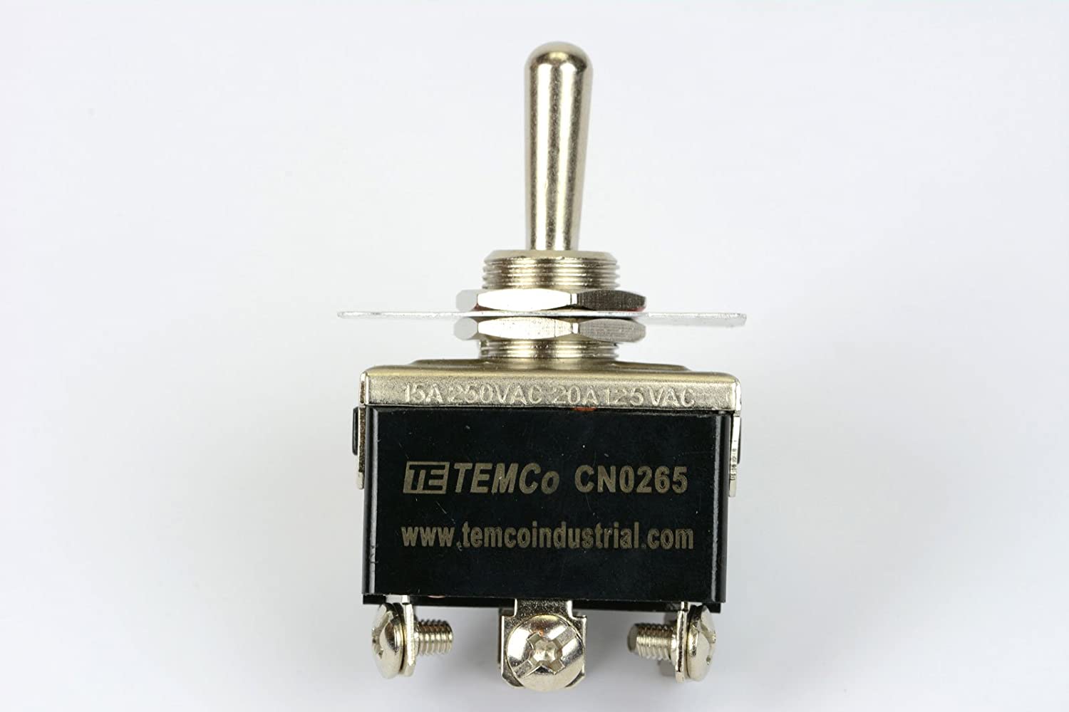 Heavy Duty 20A 125V (ON)-OFF-(ON) DPDT 6 Terminal Momentary 2 SIDE ...