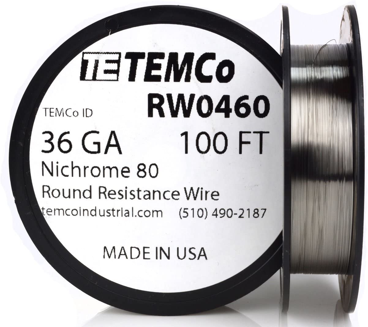 36 AWG 100 ft Nichrome 80 Resistance Wire - TEMCo Industrial