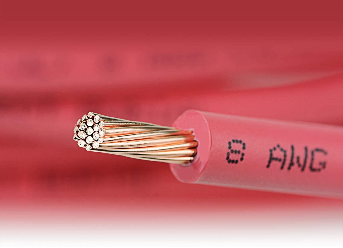 8 AWG Solar Panel Wire SW0071 - 20 ft - UL 4703 Power Cable Red - Made ...