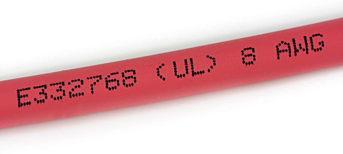 8 AWG Solar Panel Wire SW0080 - 100 ft - UL 4703 Power Cable Red - Made ...