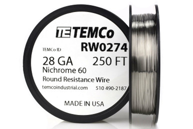 28 AWG 250 ft Nichrome 60 resistance wire. - TEMCo Industrial
