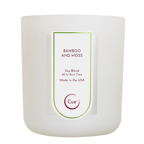 Bamboo and Moss 12oz Candle | White