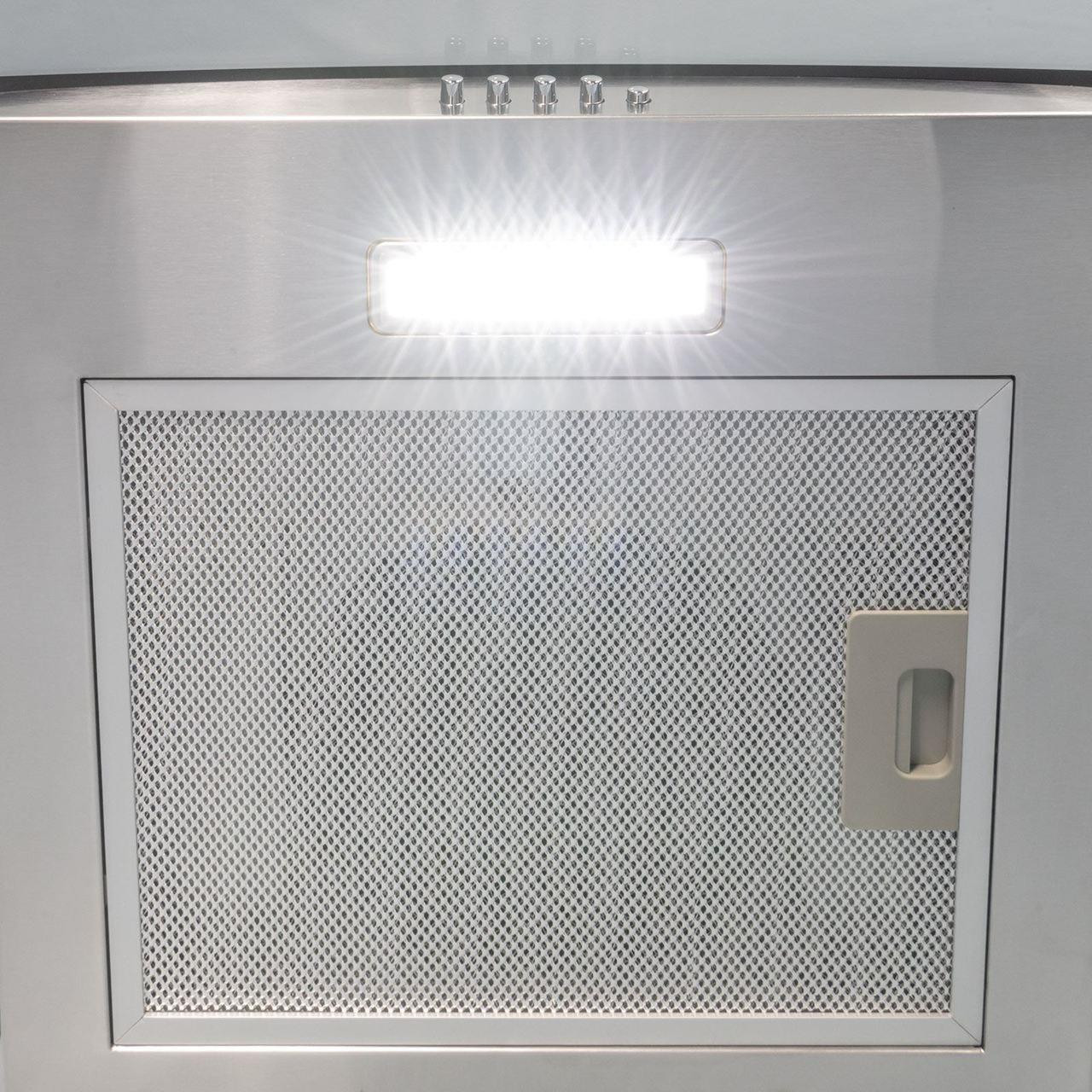 SIA CGH90SS 90cm Curved Glass Stainless Steel Chimney Cooker Hood Fan ...