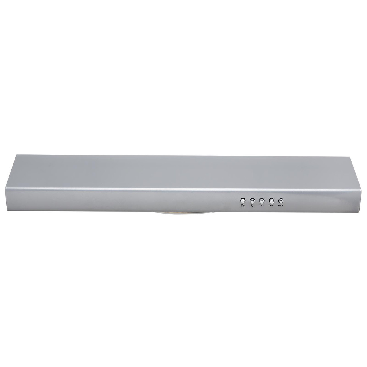 SIA STH60SI 60cm Silver Slimline Visor Cooker Hood Extractor Fan And Filter