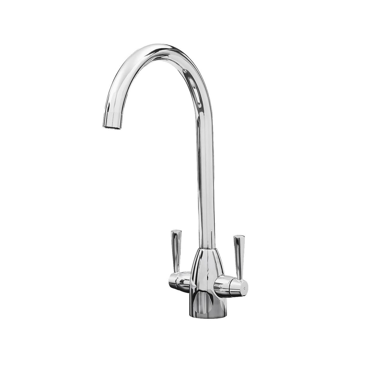 Astracast Sierra 1.0 Bowl White Kitchen Sink & SIA Chrome Twin Lever ...