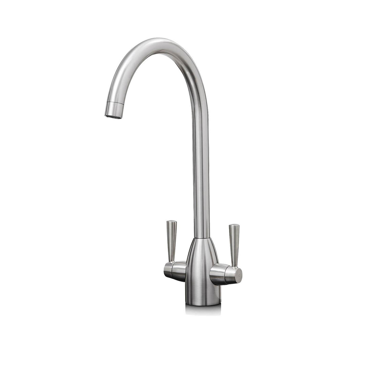 Astracast Sierra 1.5 Bowl White Kitchen Sink & SIA Brushed Nickel Mixer Tap