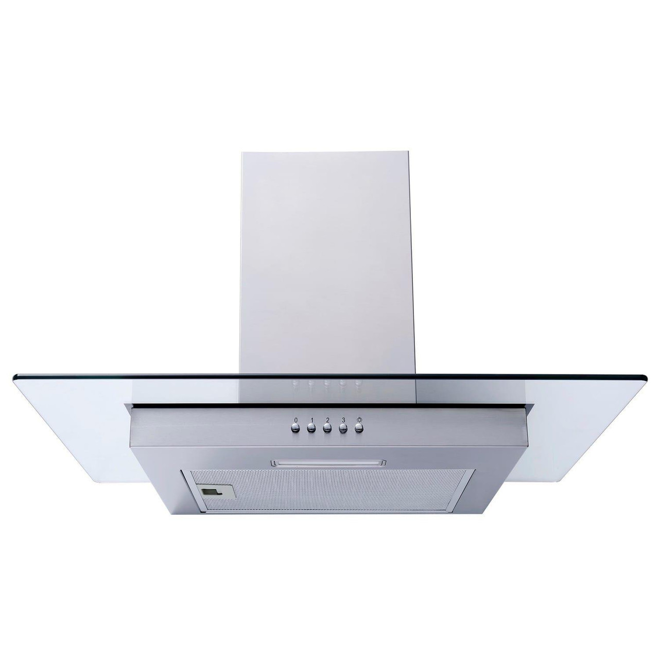 SIA 60cm Flat Glass Stainless Steel Cooker Hood & Toughened Glass ...