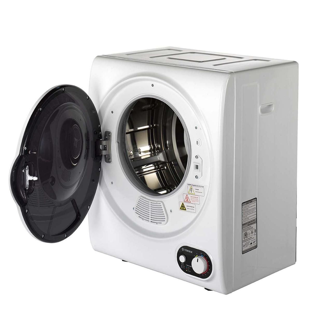 Teknix TKDV25W 2.5kg Tabletop Vented Tumble Dryer in White - Wall Mountable