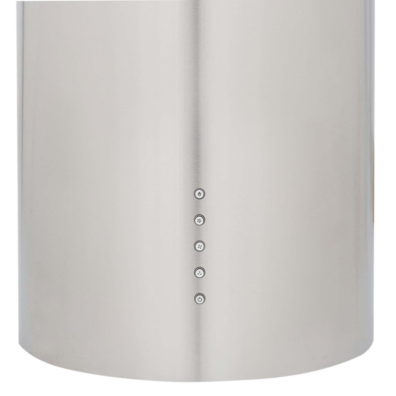 35cm Cylinder Island Cooker Hood Extractor Fan In Stainless Steel - SIA ...