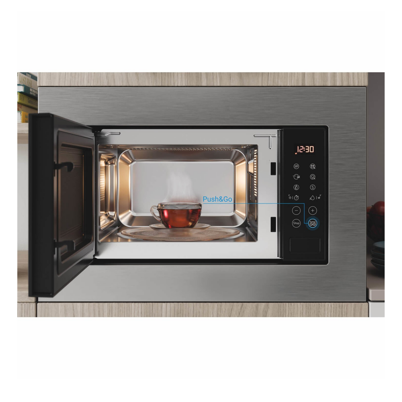 Indesit MWI120GX 20L Built-in Microwave with Grill