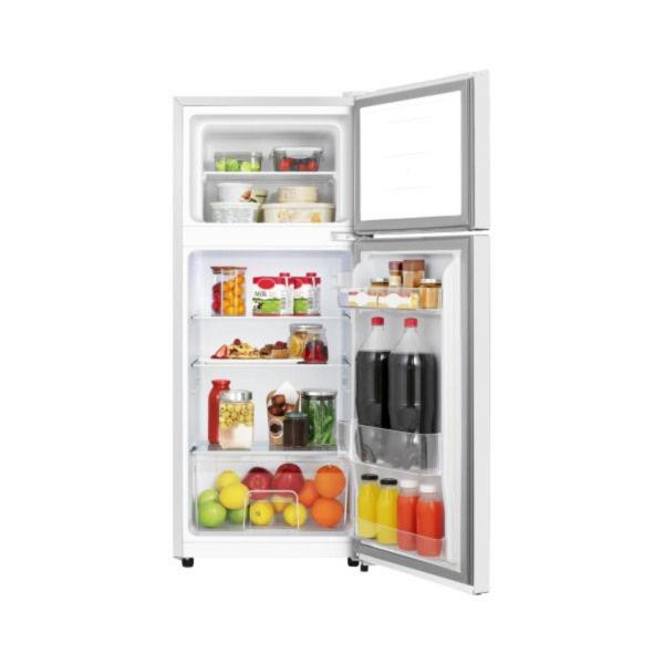 White Freestanding Fridge Freezer, 124L Capacity - Fridgemaster MTM48120E