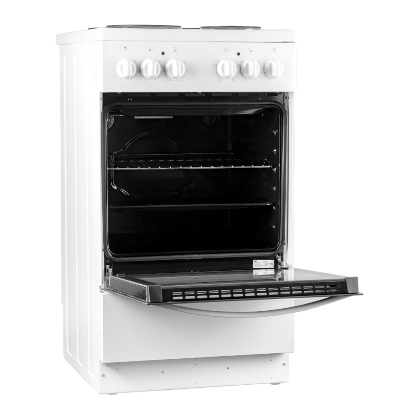 50cm Freestanding Electric Single Cavity Cooker, Solid Plate Hob In ...