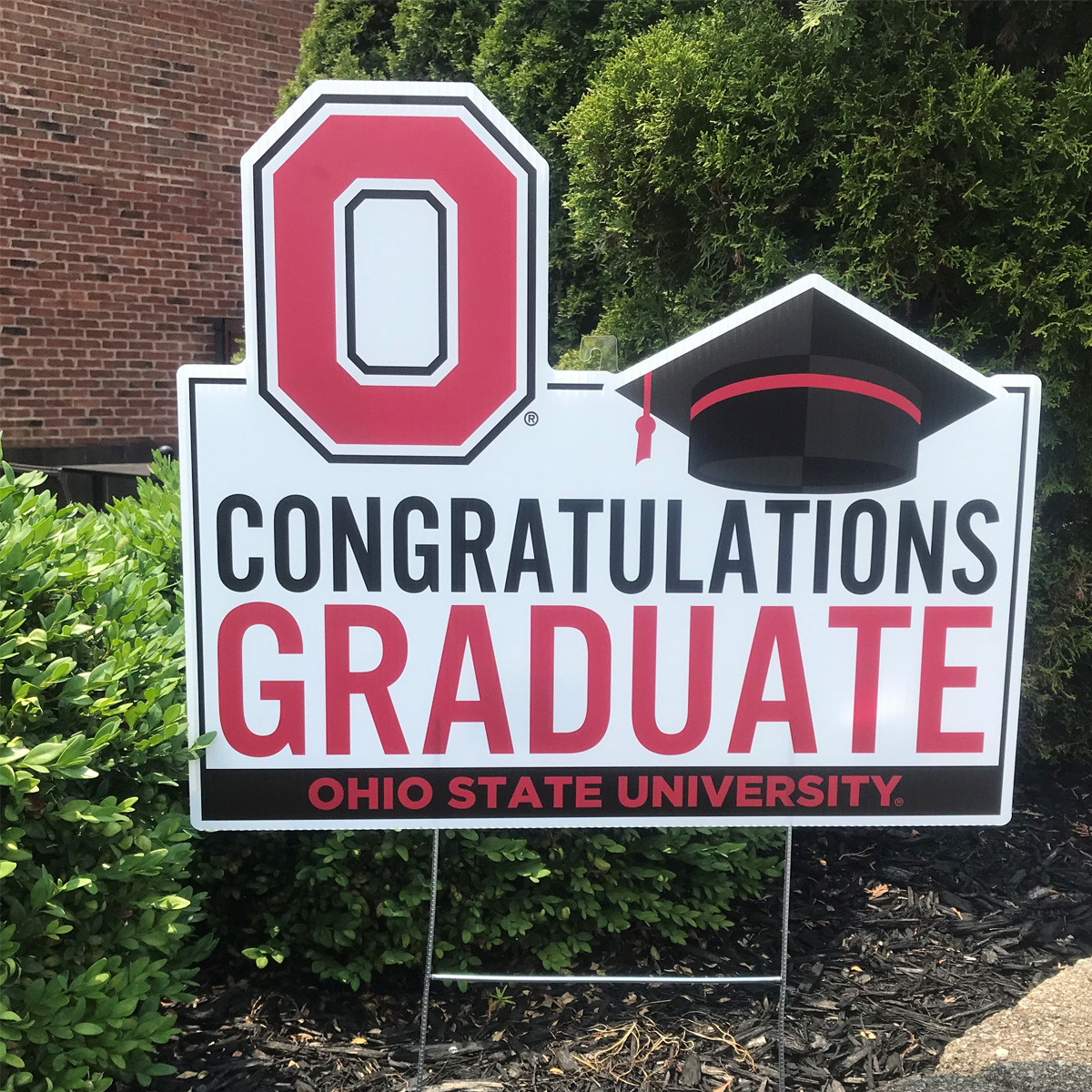 Ohio State Congratulations Graduate Lawn Sign - College Traditions