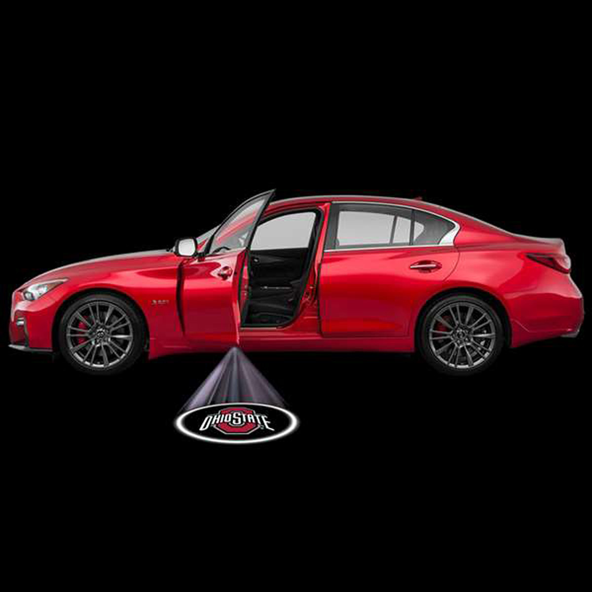 Ohio State Bath Robe with Buckeyes and Logo Print - College Traditions