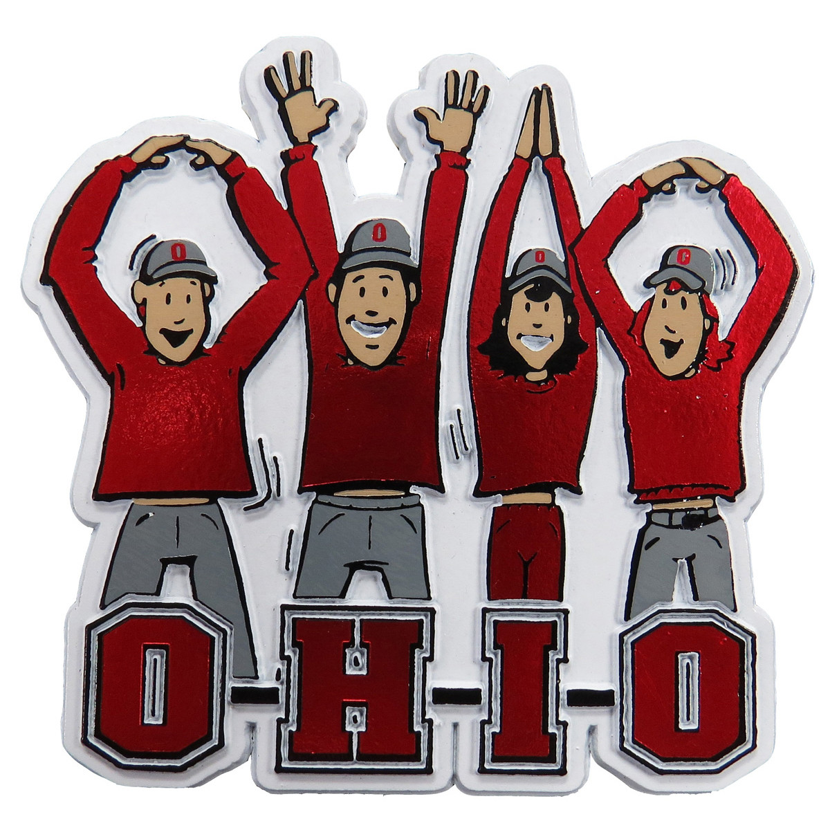 O-H-I-O People Magnet - College Traditions