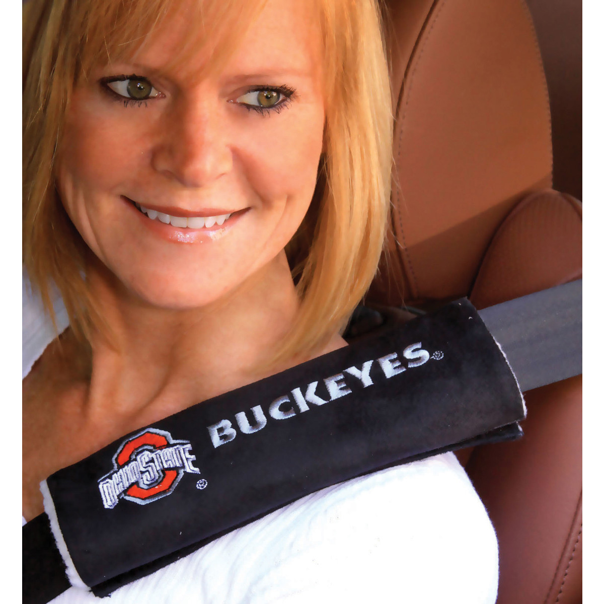 Set of 2 Ohio State Seat Belt Pads - College Traditions
