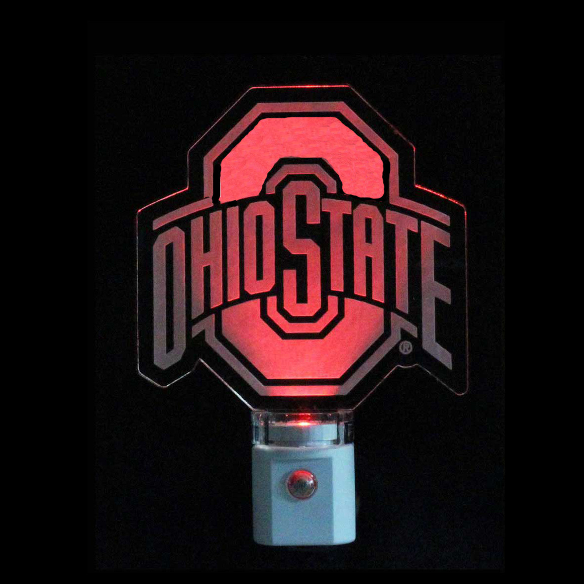Red LED Ohio State Logo Night Light - College Traditions