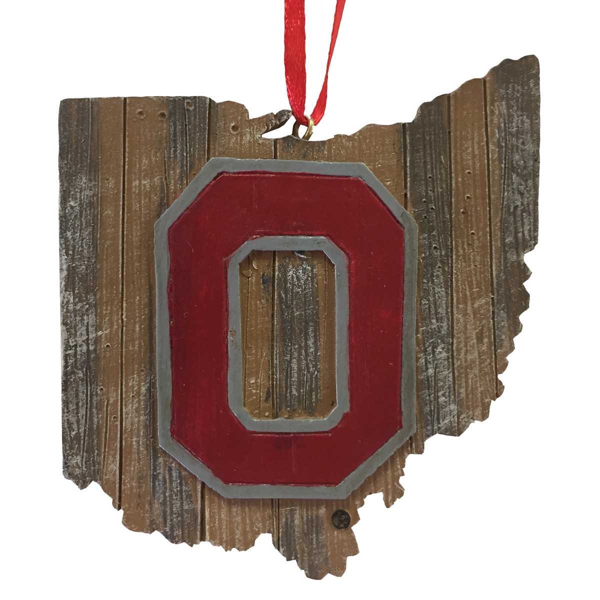 Ohio Block O Wood Ornament - College Traditions