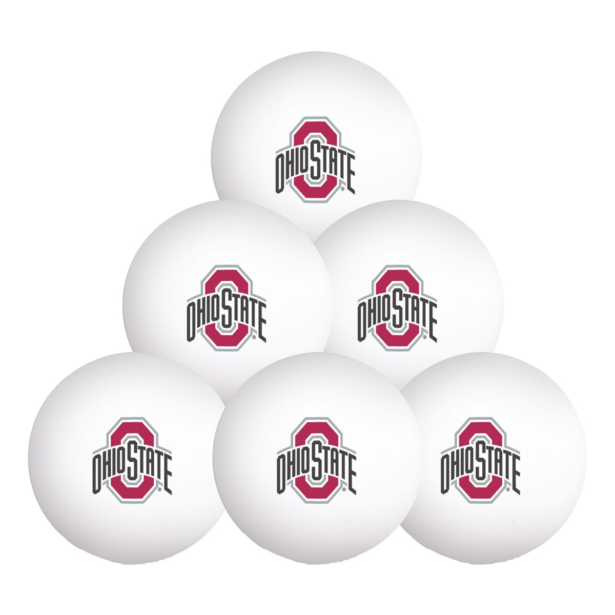 Ohio State Ping Pong Balls. Pack of 6 - College Traditions