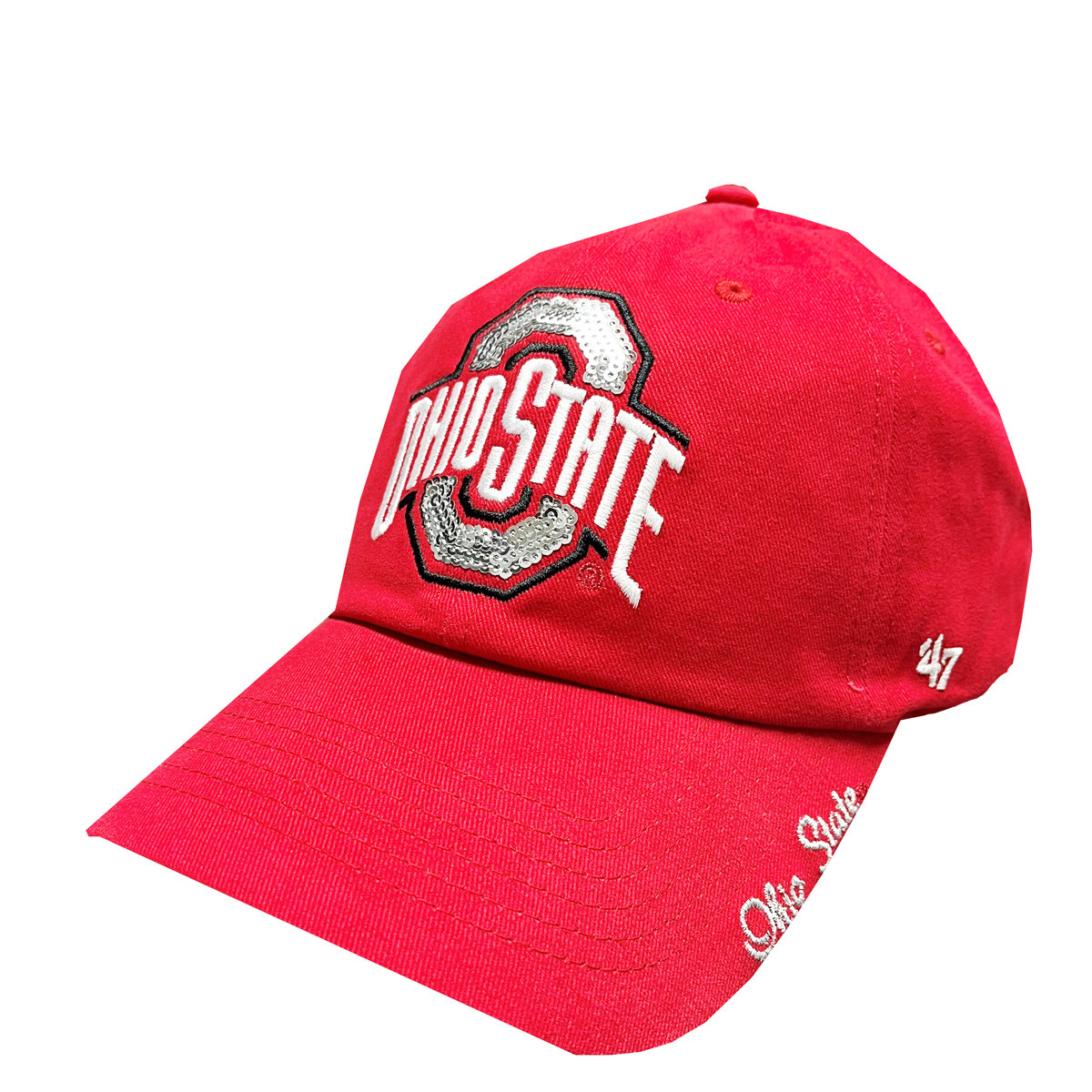 Ohio State Red Spakle Athletic Logo Cap. - College Traditions