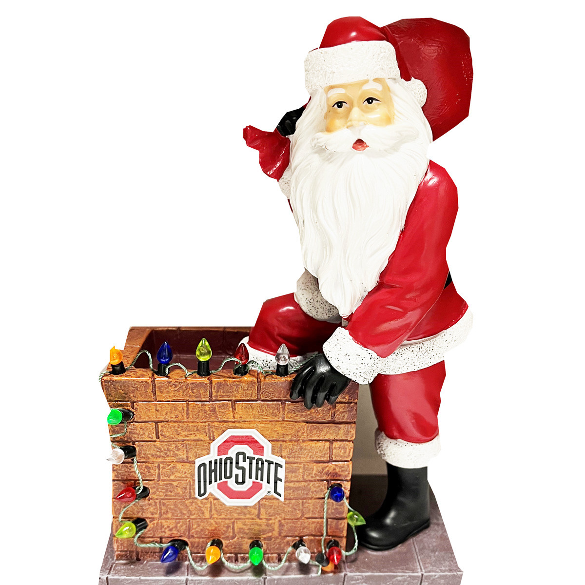 Ohio State Up on The Roof Santa - College Traditions