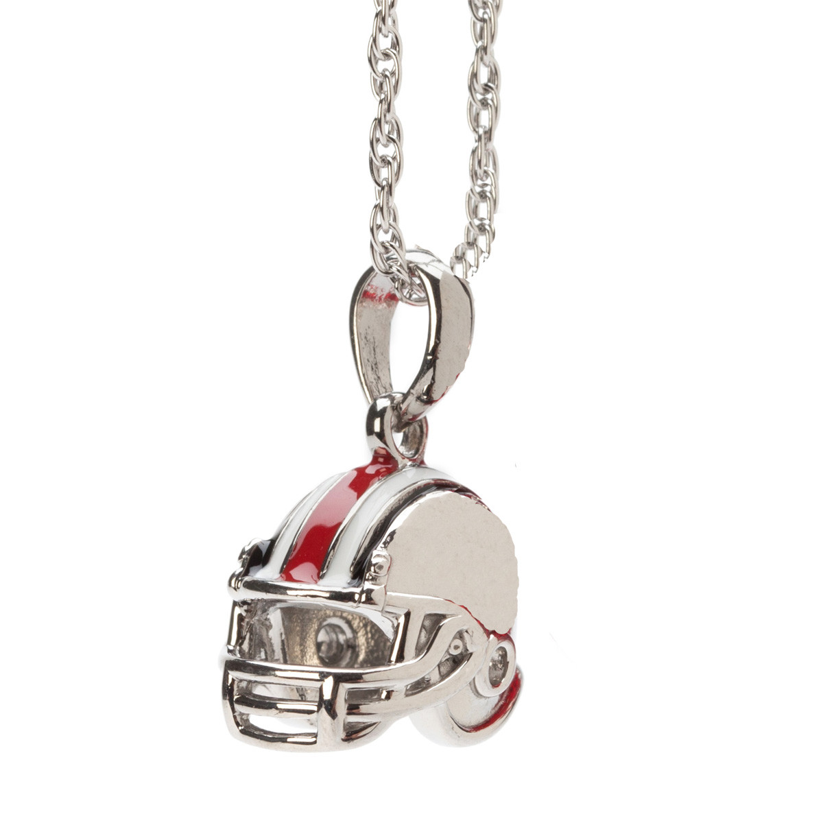 Ohio State Helmet Stainless Steel and Sterling Silver Adjustable ...