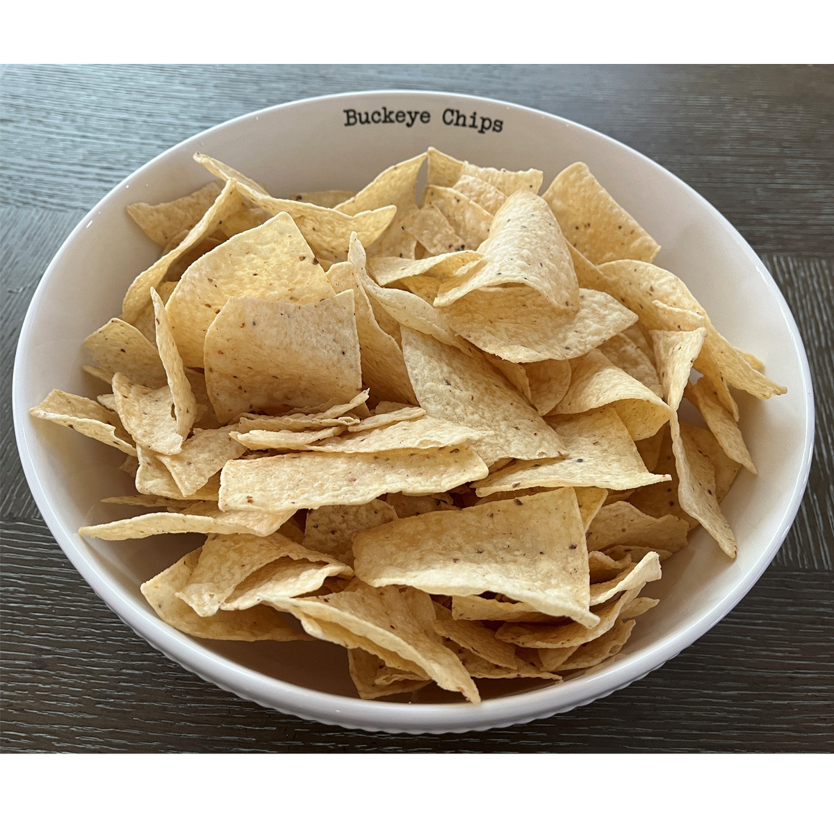 White Buckeye Chips Bowl - College Traditions