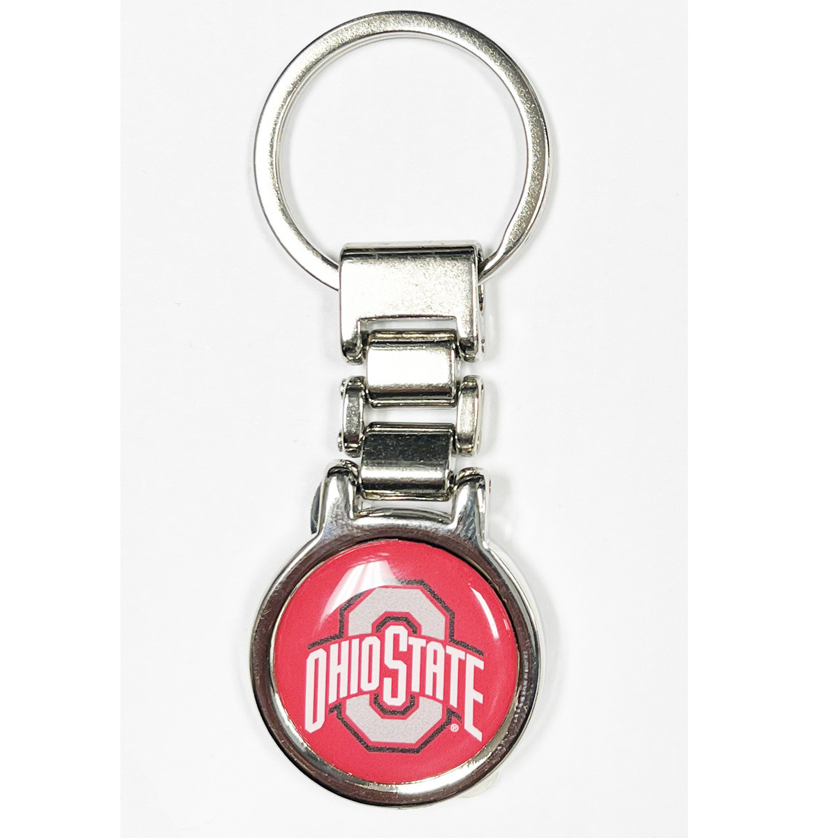 Ohio State Red and Silver Links Keychain - College Traditions