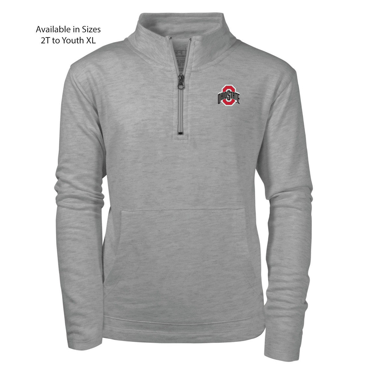 Ohio State Kids Gray 1/4 Zip. - College Traditions