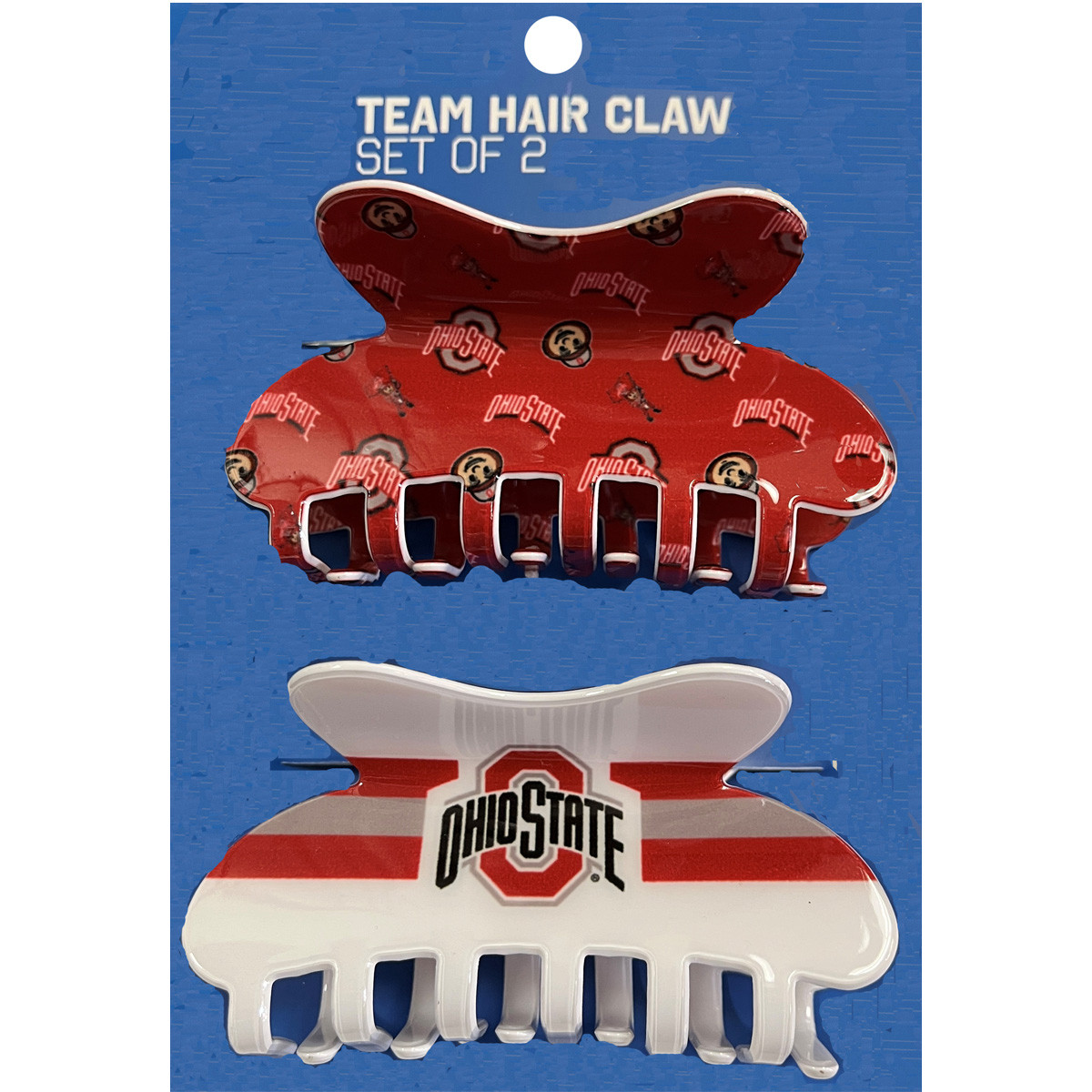 2 Pack Ohio State Hair Claws - College Traditions