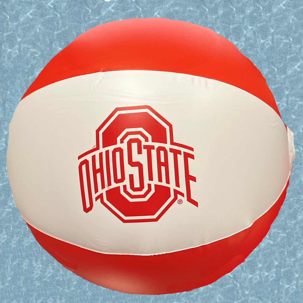 Red & White Ohio State Beach Ball - College Traditions