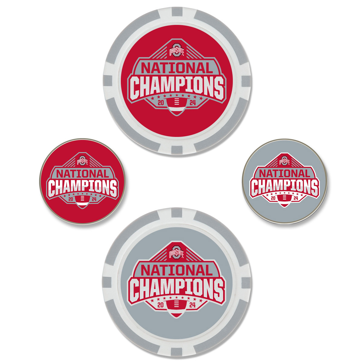 Ohio State National Champion Ball Marker / Poker Chips - College Traditions
