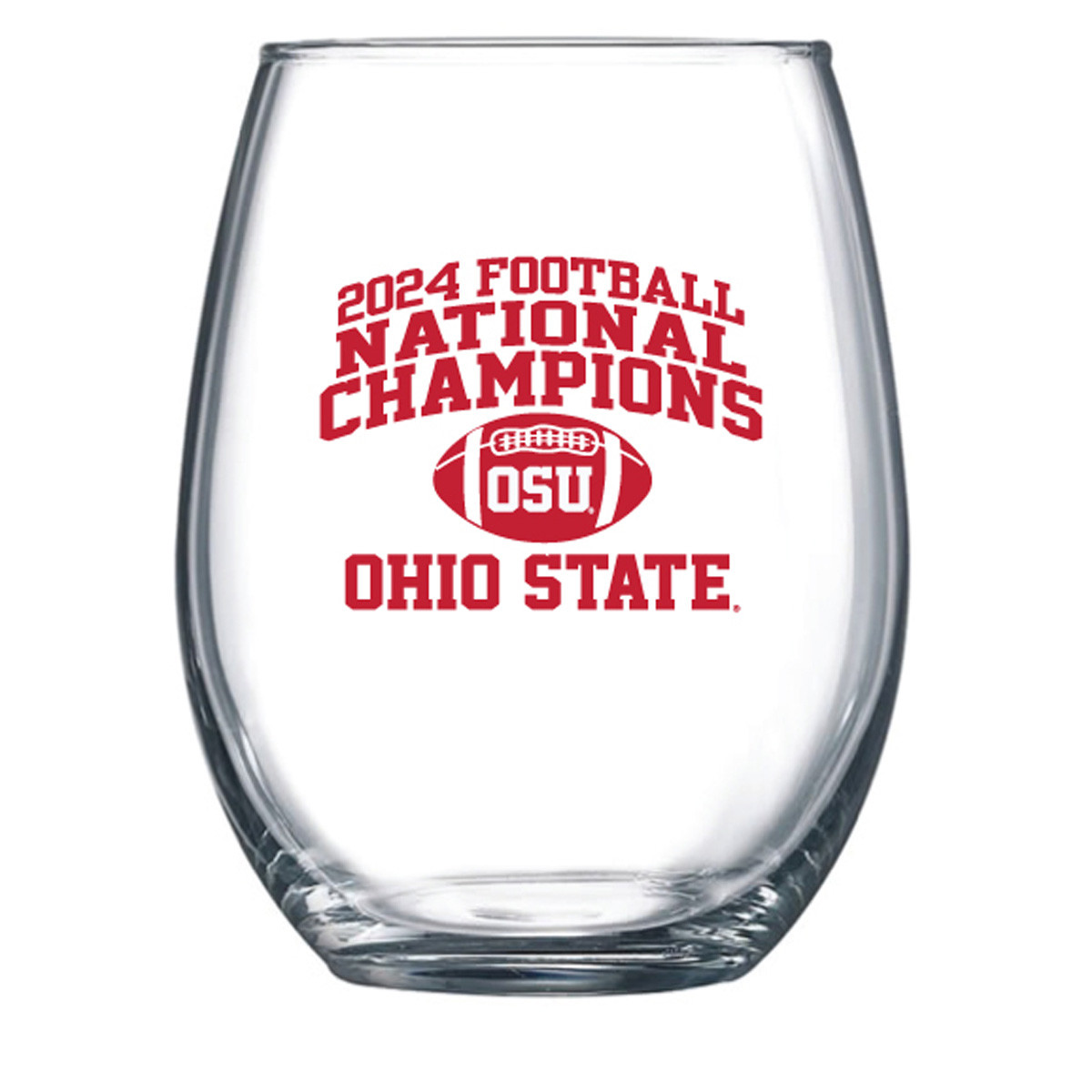 Ohio State 15oz Stemless National Champion Wine Glass - College Traditions