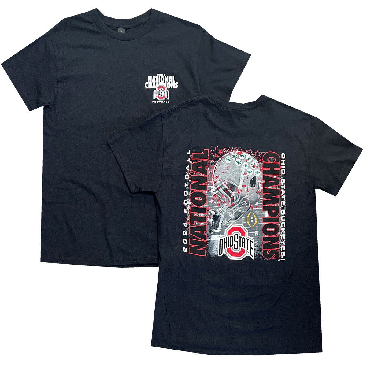 Ohio State Black Front & Back National Championship Confetti Graphic ...