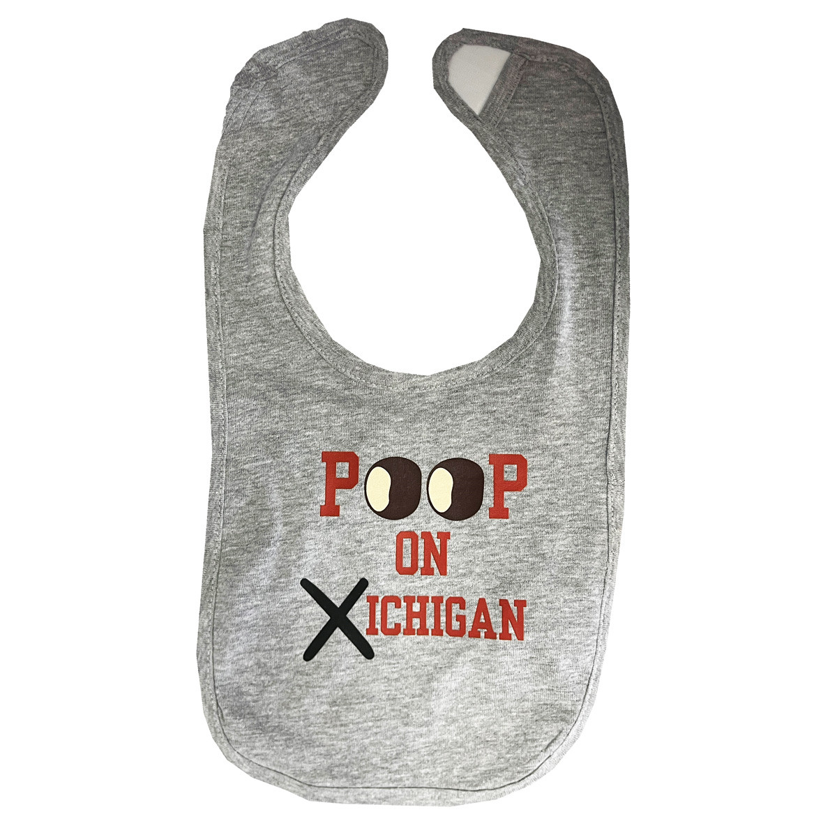 Gray Poop On Xich Bib - College Traditions