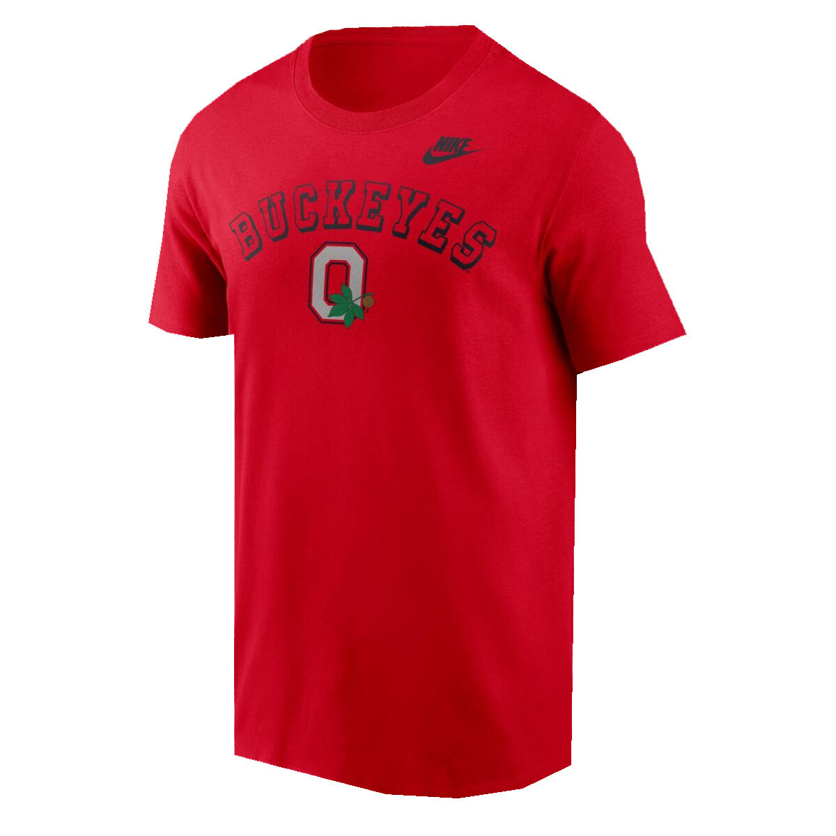 Ohio State Nike Red Buckeyes w/Leaf Tee. - College Traditions