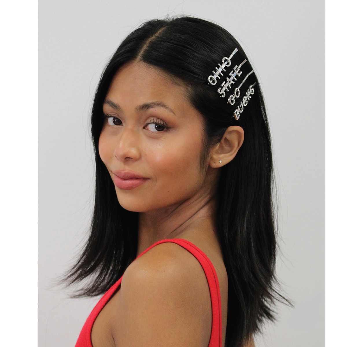 4 Pack Ohio State Rhinestone Hair Pins - College Traditions