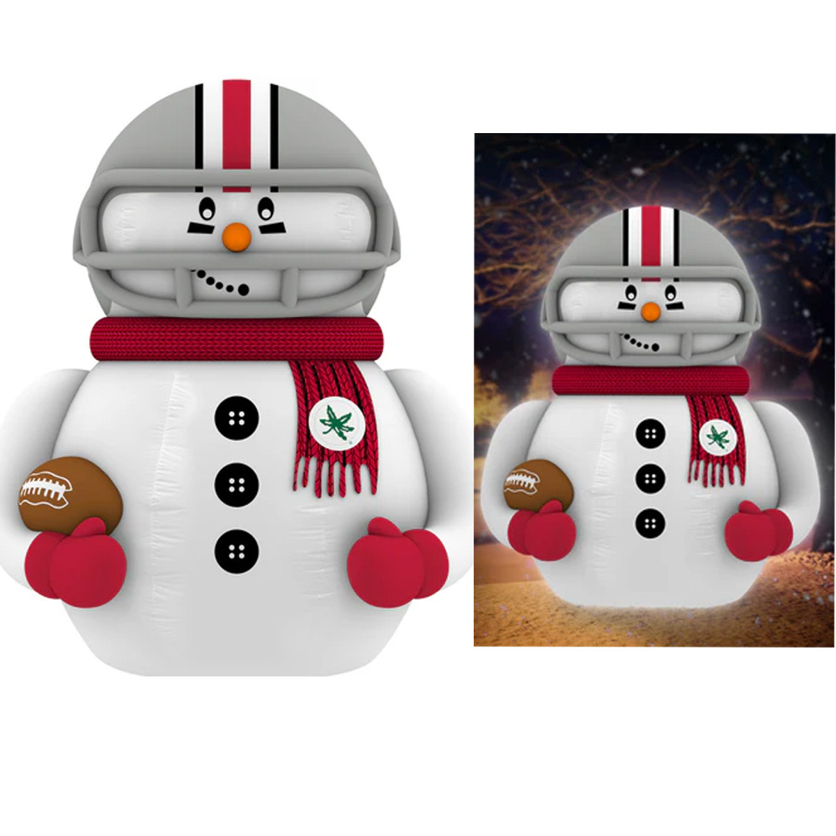 7 Foot Inflatable OSU Snowman Player. - College Traditions