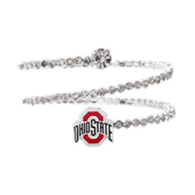 Ohio State Wrap Around Rhinestone Bracelet - College Traditions